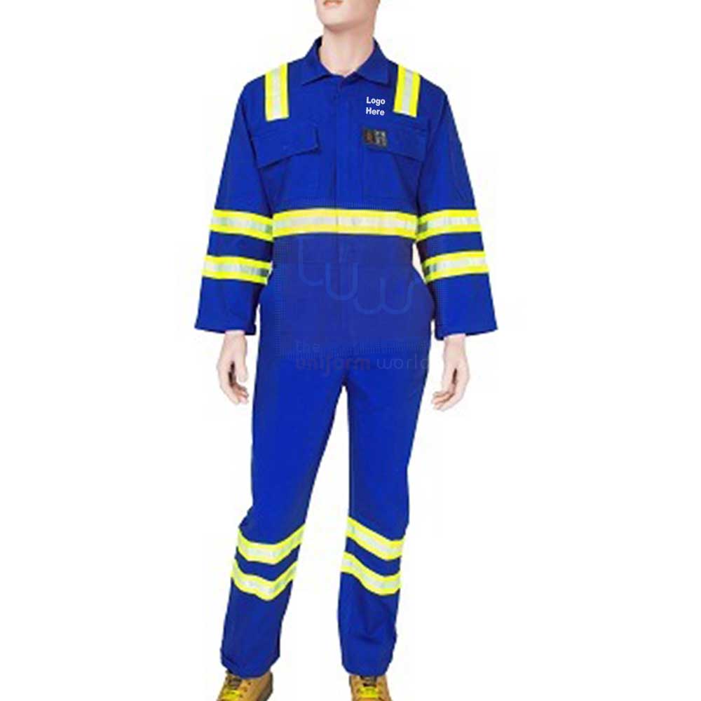 Royal Blue Fire Retardant Coverall Supplier Dubai UAE